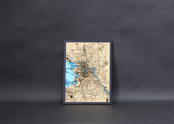 Украшение настенное интерьерное DEEPMAPS Карта Санкт-Петербурга 20*26 см - купить по доступным ...