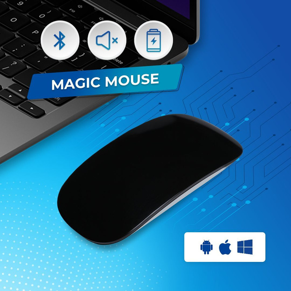 Мышь беспроводная Q7 беспроводная Magic Mouse , черный,3497 купить c ...