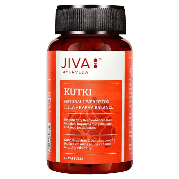 Jiva Ayurveda Кутки (Kutki), 60 капсул - купить с доставкой по выгодным ценам в интернет ...