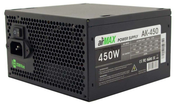 AirMax Блок питания компьютера AK-450 450W OEM, 450 Вт (AK-450) - купить с доставкой по выгодным ...