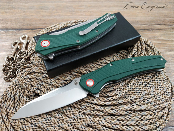Складной нож флиппер Five Pro Reflex green сталь D2 - купить с ...