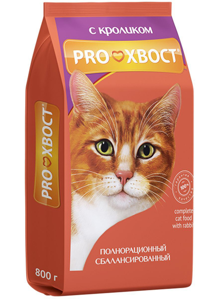 PROХВОСТ. Сухой корм для кошек с кроликом (800г) купить на OZON по ...