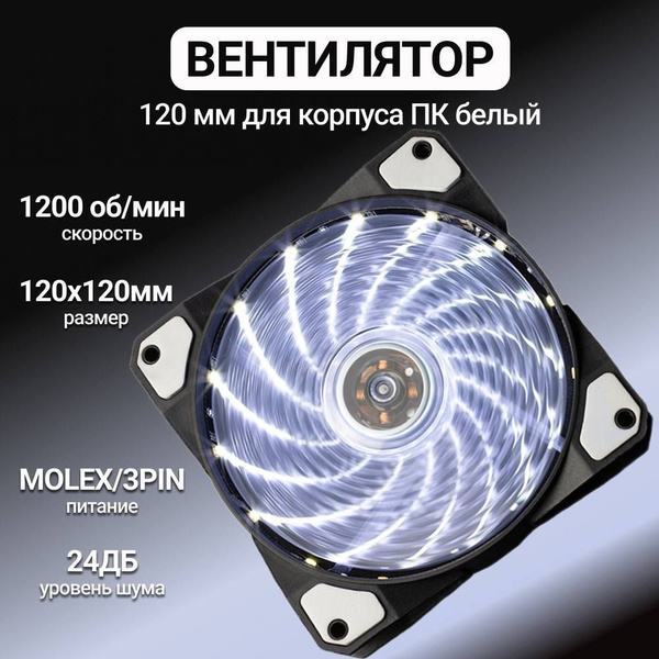 Вентилятор/Кулер для корпуса ПК/компьютера 120 мм - купить кулер по ...