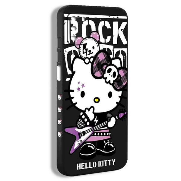 чехол для смартфона Подходит для xiaomi poco m3 Hello Kitty Рок н ролл ...