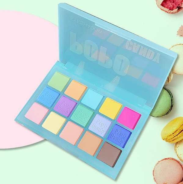 Палетка теней для глаз POPO CANDY, 15 ярких оттенков - купить с ...