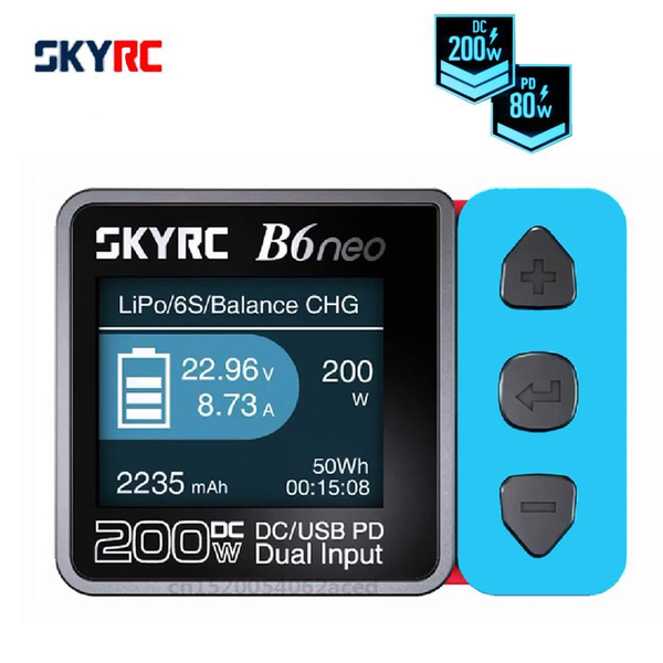 SKYRC B6 neo Умный зарядник DC 200 Вт PD 80 купить на OZON по низкой ...
