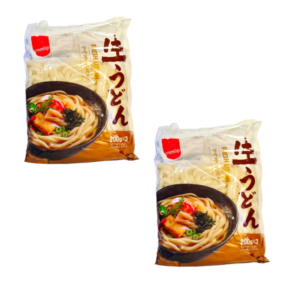 Samlip Sanuki Fresh Udon*2 шт. - удон, толстая пшеничная лапша (600гр ...