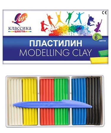 Пластилин 6 цв. Луч "Классика" стек 120гр. 12С 878-08 (5/40) - купить с ...