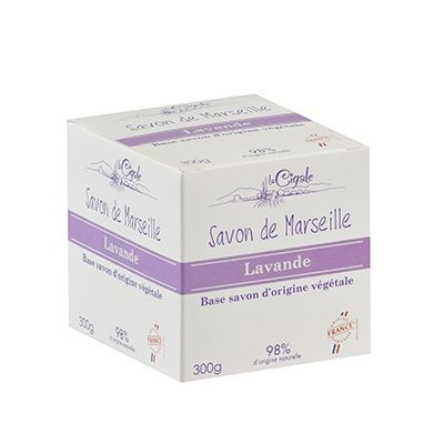 Мыло марсельское LA CIGALE растительное ЛАВАНДА 300 г - купить с ...