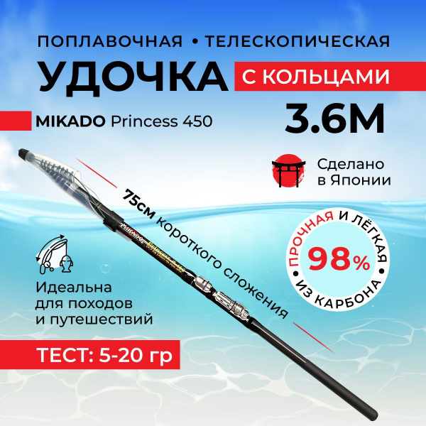 Удилище Mikado Princess, от 5 гр купить по выгодным ценам в интернет ...
