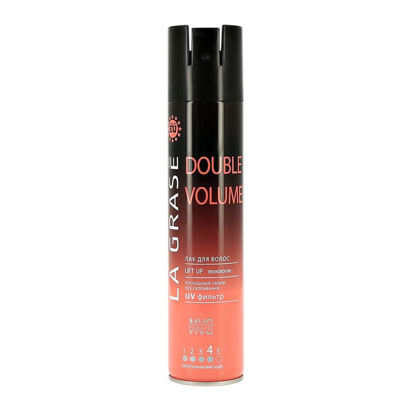 Лак для волос La Grase Double Volume, с UV-фильтром, 250 мл - купить с ...