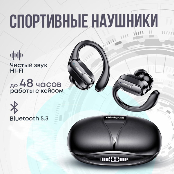 Наушники беспроводные для телефона спортивные с микрофоном для андроид ...