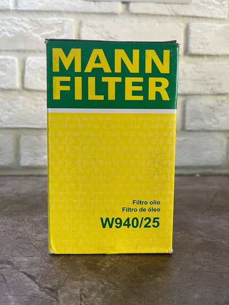MANN FILTER Фильтр масляный арт. W 940/25, 1 шт. купить на OZON по ...