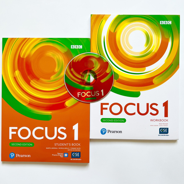 Focus 1 учебник и рабочая тетрадь комплект, Student's Book + Workbook + CD (second edition ...