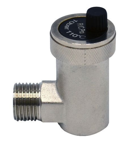 Воздухоотводчик 1/2" (15) автоматический никелированный угловой RVC ...