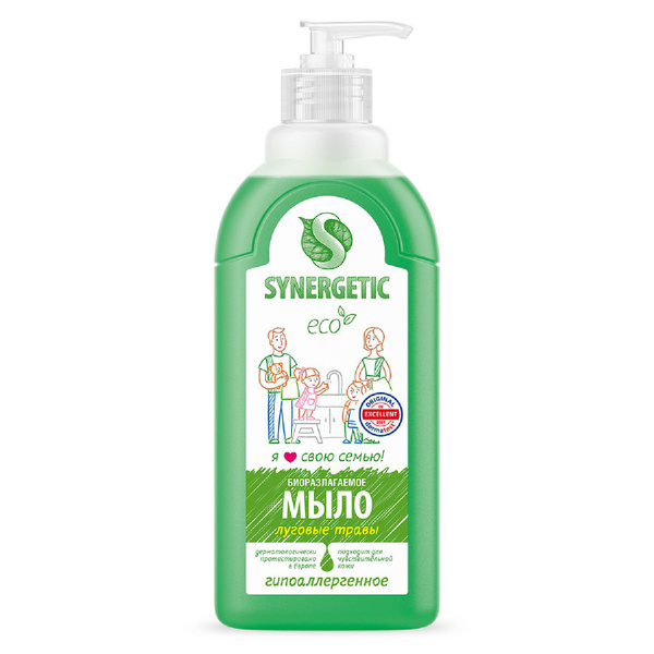 Мыло Synergetic жидкое Луговые травы, 500 мл купить на OZON по низкой цене (1876407134)