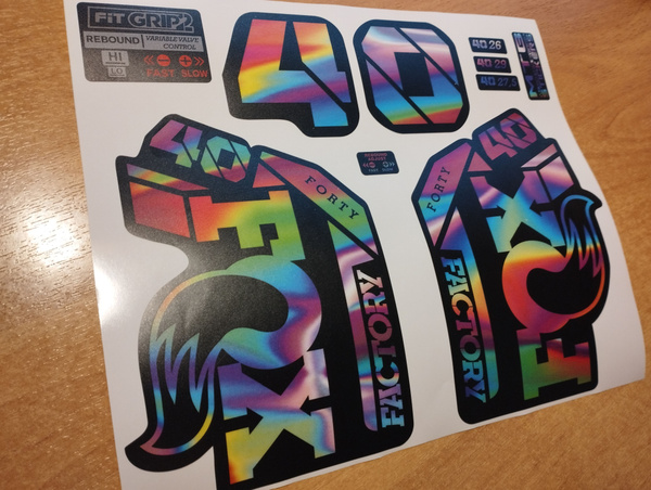 Наклейки Fox 40 factory 2021 для велосипеда на вилку, MTB Stickers ...