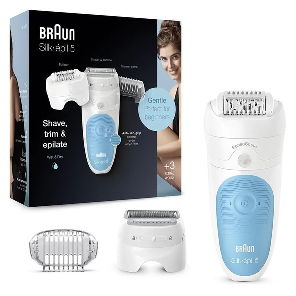 Braun Эпилятор Silk-pil 5 5605 SensoSmart - купить с доставкой по ...