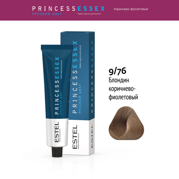 ESTEL PROFESSIONAL Крем-краска PRINCESS ESSEX для окрашивания волос 9/76 блондин коричнево ...