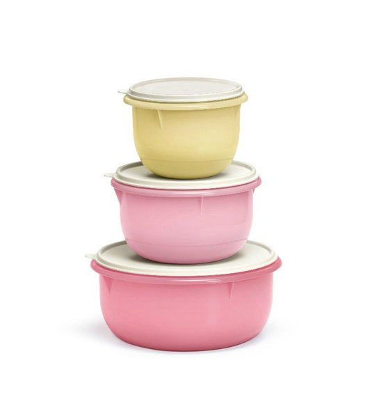 Контейнер пищевой Tupperware, 240Х240Х120 ; 170Х170Х110 ;140Х140Х110, объем 2000 мл, 1000 мл ...