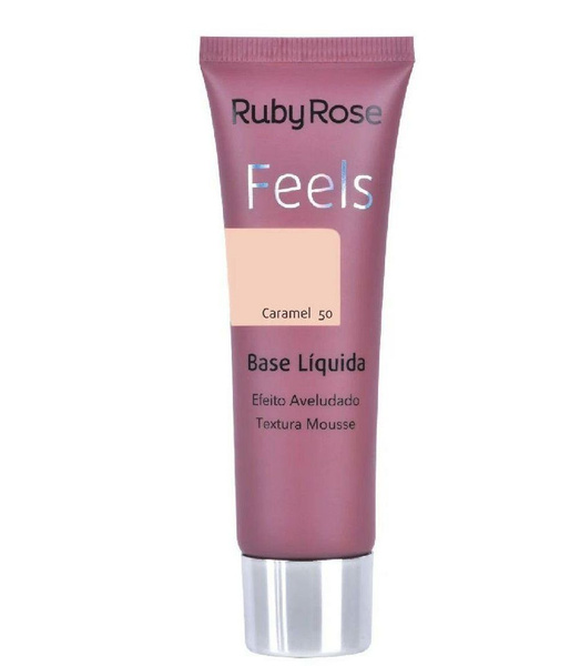 Ruby Rose, Тональная основа Feels, тон 50 Карамель - купить с доставкой по выгодным ценам в ...