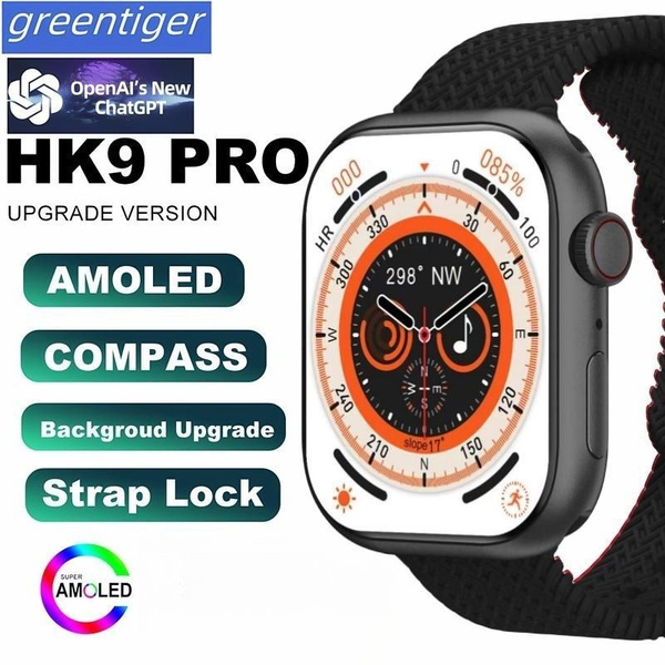 Купить смарт-часы Greentiger HK9-PRO-WBD, экран 2.02" - купить по низким ценам в интернет ...