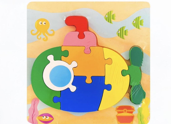 Деревянные 3D пазлы для малышей/ сортер/ деревянные пазлы - купить с ...