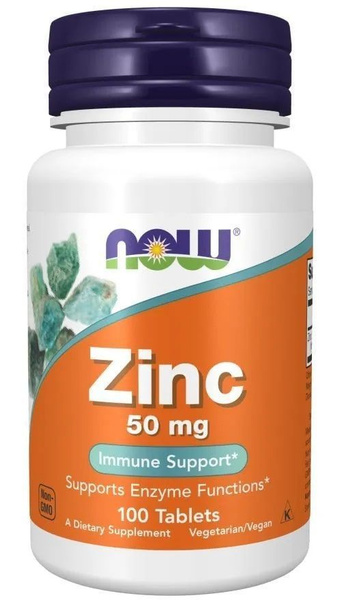 Цинк Глюконат NOW Zinc Gluconate 50 мг 100 таблеток - купить с ...
