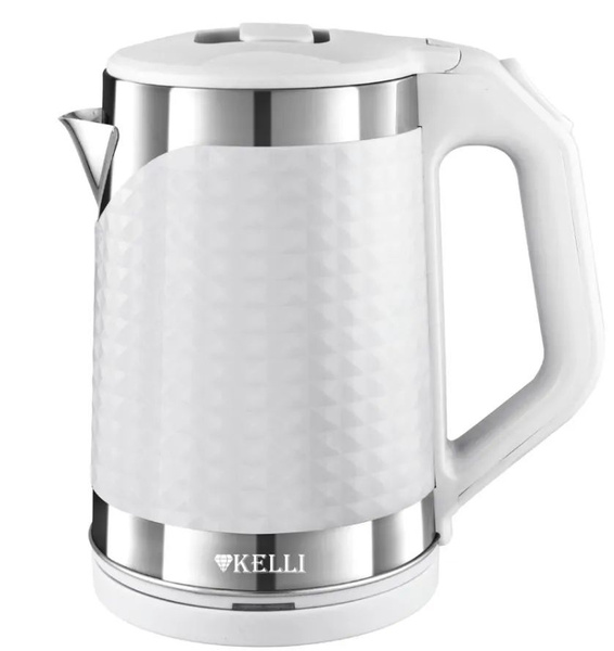 Купить электрический чайник KELLI KL-1372W, Металл по низкой цене: отзывы, фото, характеристики ...