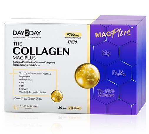Day2Day Питьевой коллаген с магнием, 30 саше The Collagen Mag Plus 30 ...