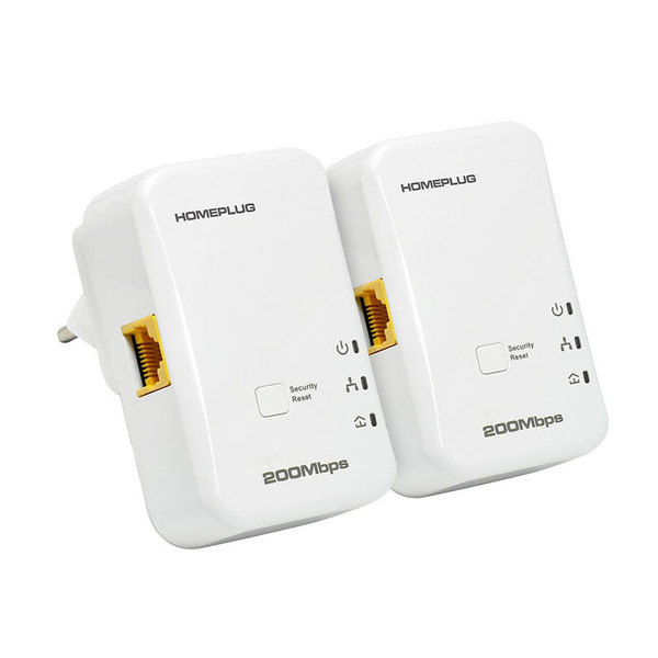 Адаптер PowerLine Mini Homeplug Powerline Адаптер 200mbps-7HP120 (2 шт ...