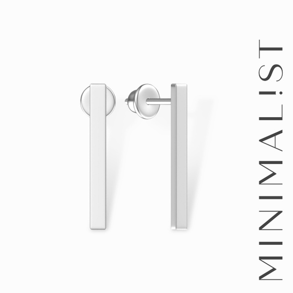 Minimal!st Серьги ювелирные пусеты серебро 925 мужские, Sticky - купить с доставкой по выгодным ...