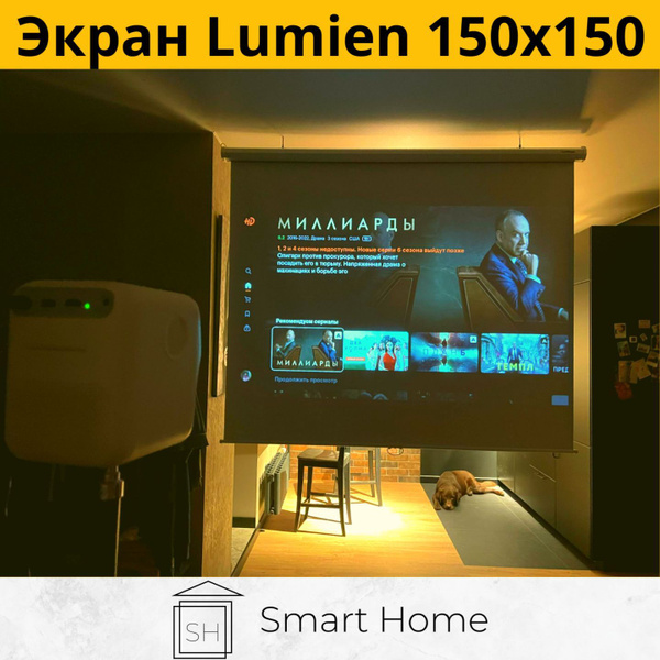 Экран для проектора Lumien 150 x 150 Без рамок / Белый - купить с ...