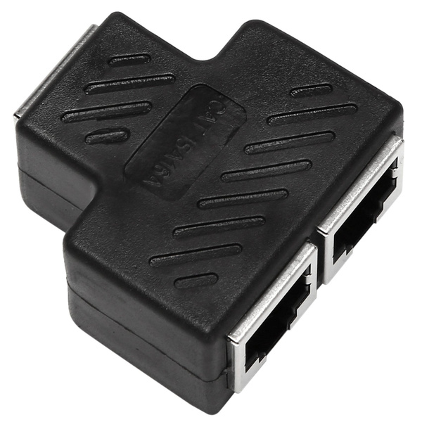 2 портовый разветвитель Rj45 адаптер локальной сети Ethernet разъем