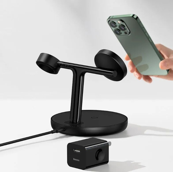 Беспроводное зарядное устройство Baseus BS-W527, USB 2.0 Type-A, USB Type-C - купить по выгодной ...