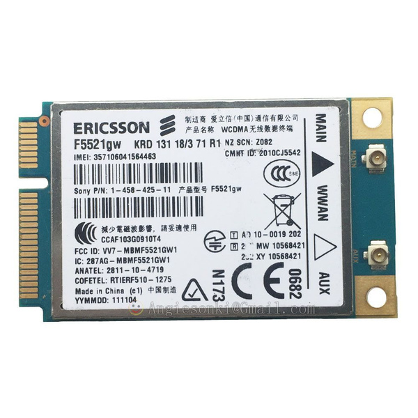Сетевая карта Беспроводная 3G WWAN карта Ericsson F5521 GW GPS Mini PCI ...