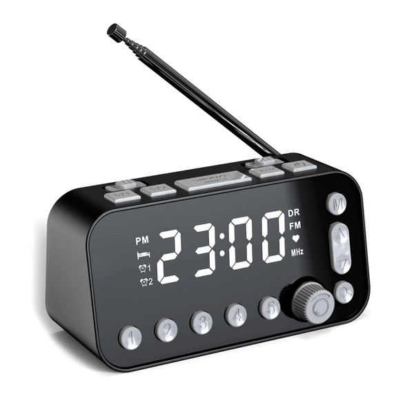 Цифровой будильник DAB и FM-радио с будильником, двойной - купить в ...