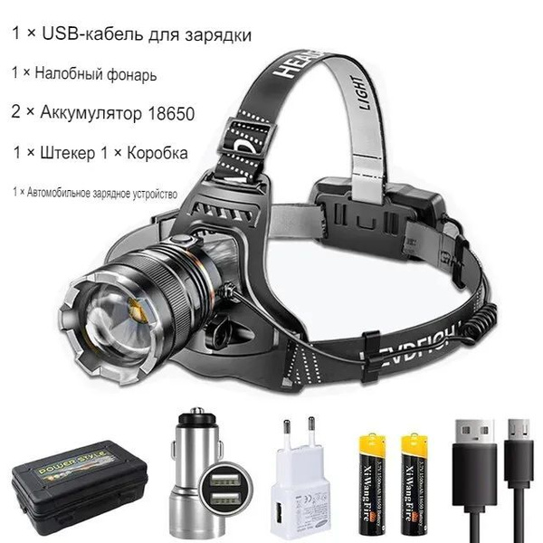 Power Style Налобный фонарь - купить с доставкой по выгодным ценам в ...