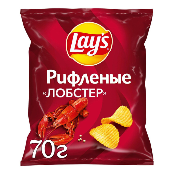 Чипсы картофельные Lay's лобстер 81 г - купить с доставкой по выгодным ценам в интернет-магазине ...