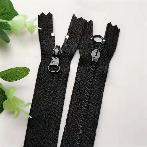 Застежка-молния витая, обратная, неразъемная. YKK. Тип 3. Длина 15 см. Черная купить на OZON по ...