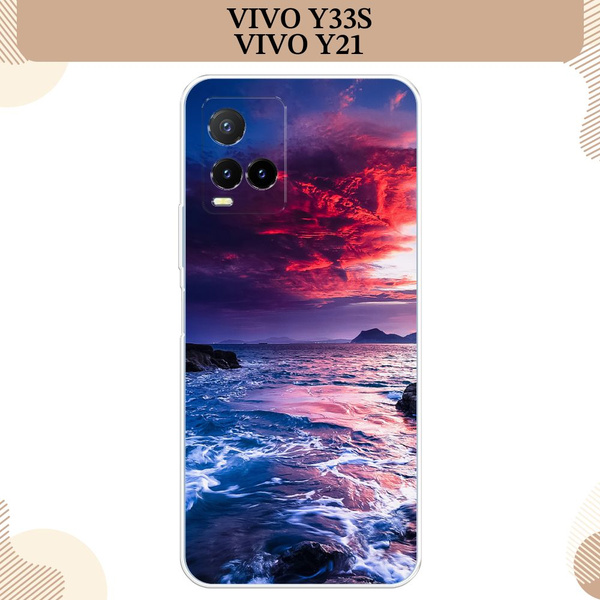 Силиконовый чехол на Vivo Y33s/Y21 / Виво Y33s/Y21, Волны 1 купить на OZON по низкой цене ...