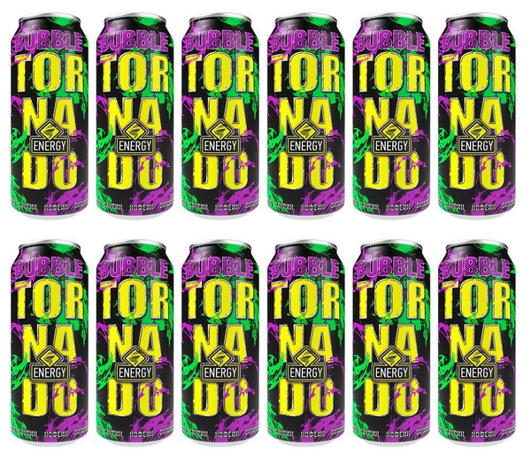 Энергетический напиток Tornado Bubble, 0,45 л., 12 шт. - купить с доставкой по выгодным ценам в ...