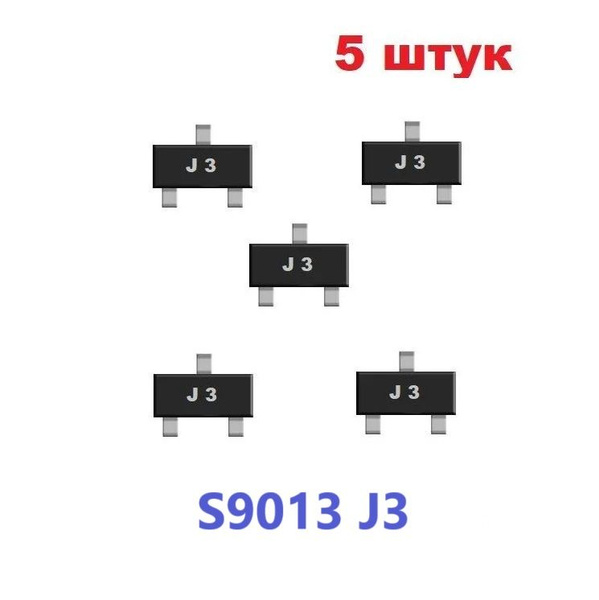 S9013 J3 транзистор (5 шт.) SOT23 SMD замена MPS6532 схема MPSW01A ...
