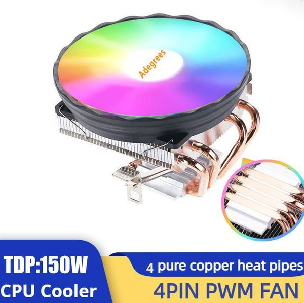 Кулер для процессора 4PIN PWM 4 тепловые трубы120MM for Intel LGA 115X ...