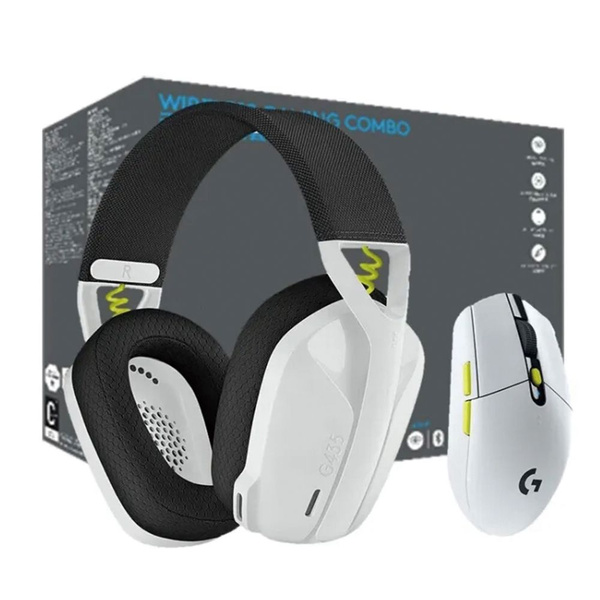 Игровые наушники Logitech G435 SE + G304 SE, белый - купить по ...