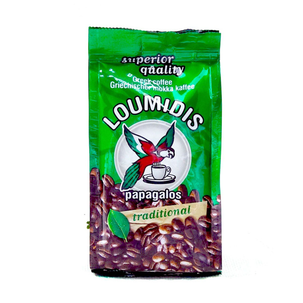 Кофе молотый традиционный LOUMIDIS PAPAGALOS, Греция 490г - купить с ...