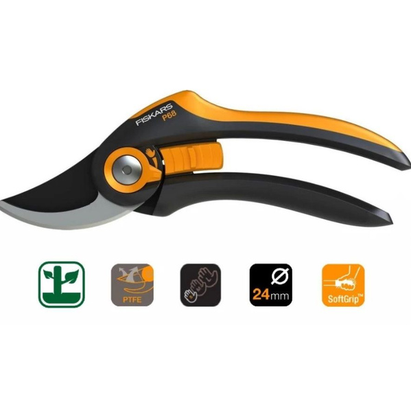 Секатор Fiskars 6_черный_24 - купить по выгодным ценам в интернет ...