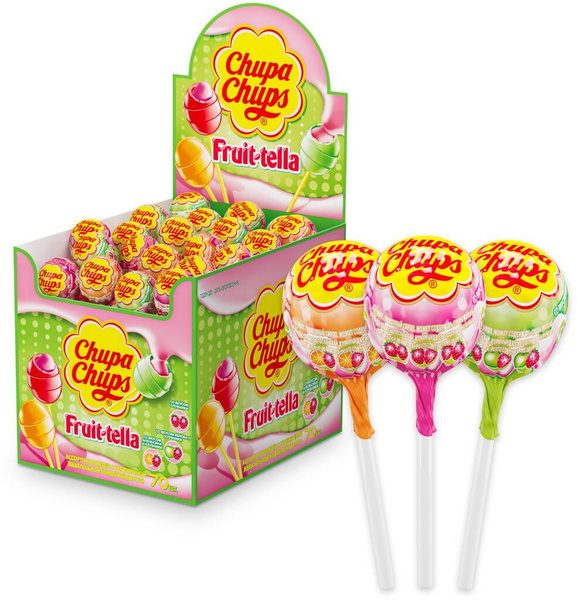 Карамель Chupa Chups Fruit-tella,70шт. х 17г. - купить с доставкой по ...