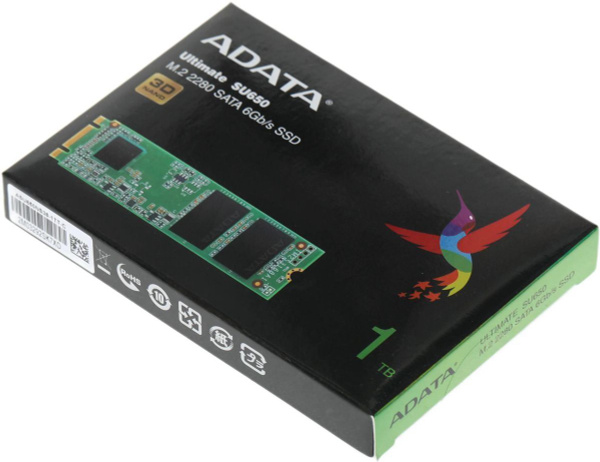 1 ТБ Внутренний SSD-диск ADATA Диск SSD 1 ТБ SU650 ASU650NS38-1TT-C ...
