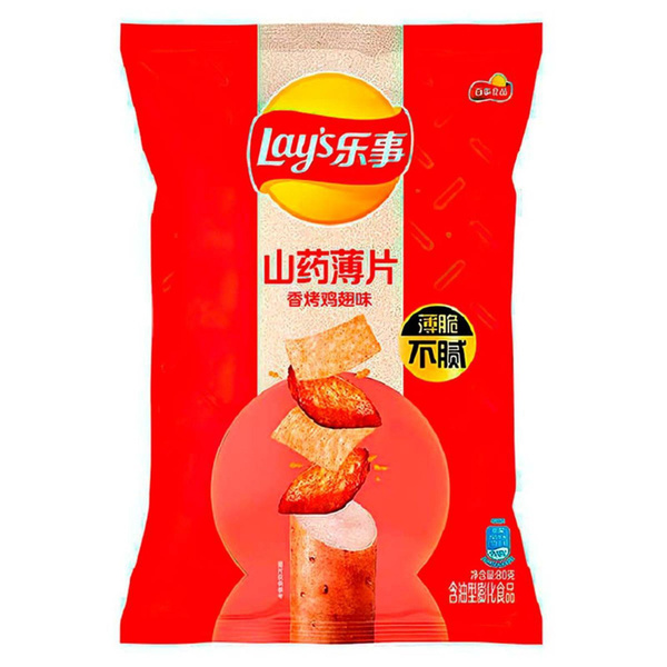 Lay's Yam со вкусом жаренных куриных крылышек с хрустящей корочкой 80гр Китай - купить с ...